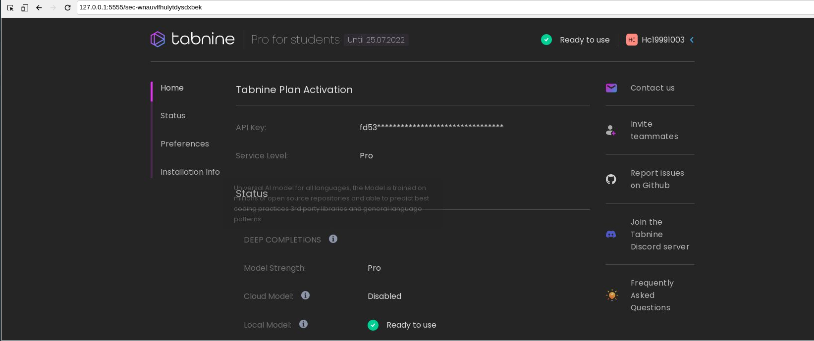 code-server에 AI 코딩 도우미 tabnine 설치기 | Kasterra's Archive